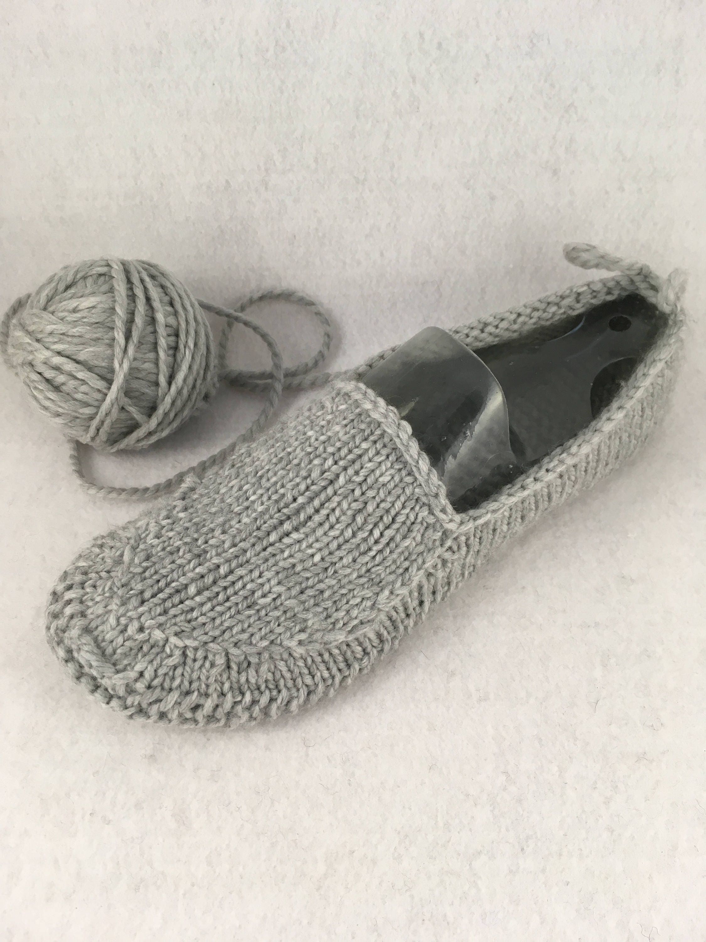 PDF Mens Knit Loafer Slipper Pattern | Etsy
