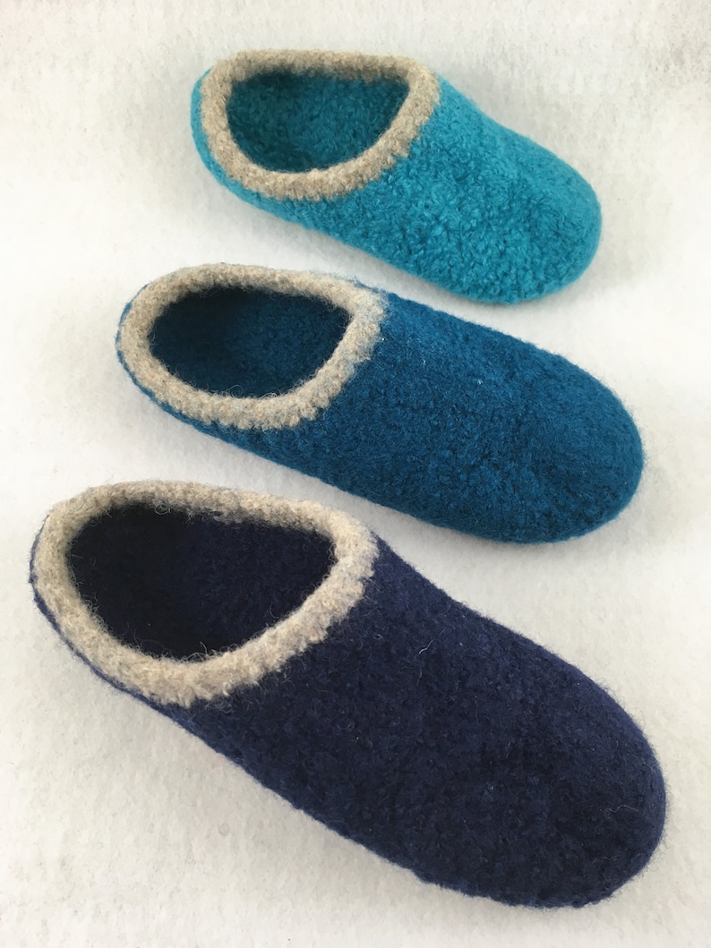 PDF Kids Scuff Slippers Felted Wool Knitting Pattern - Etsy