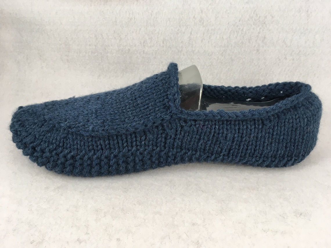 PDF Mens Knit Loafer Slipper Pattern - Etsy