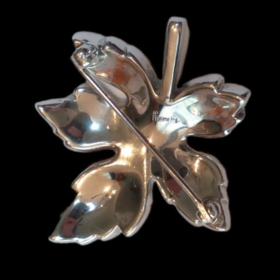 Crown Trifari Diamonte Pavé Maple Leaf Brooch, Alfred… - Gem