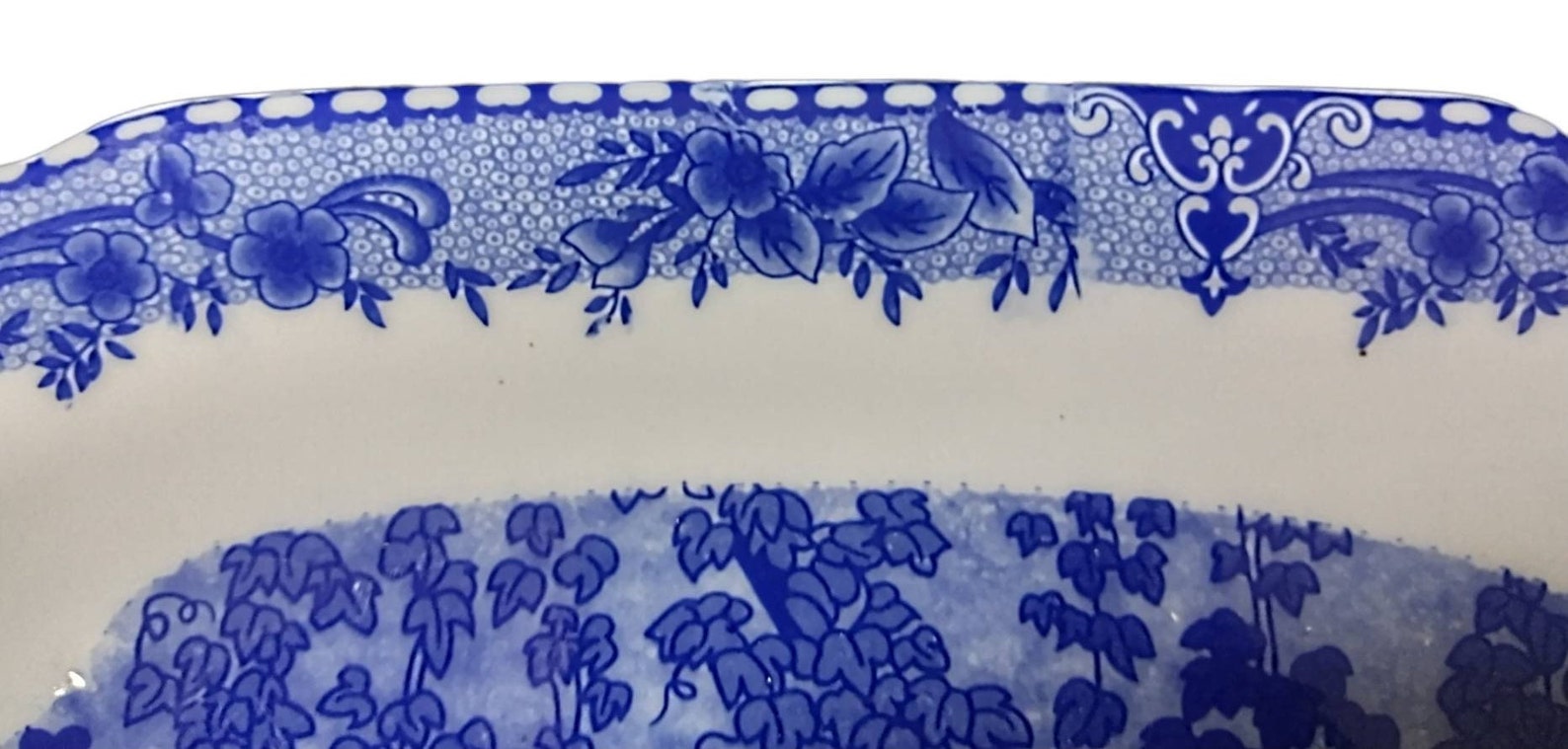 Huge 19 Flow Blue Style Victoria Ware Ironstone - Etsy