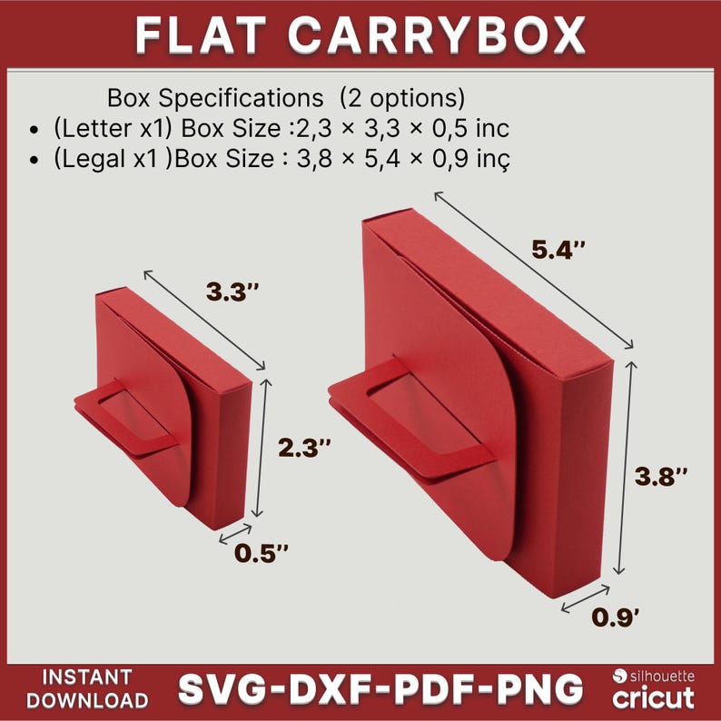 Flat Carry Box, Teplate, Paper Bag, Gift Box, File Bag Svg, Canva Box ...