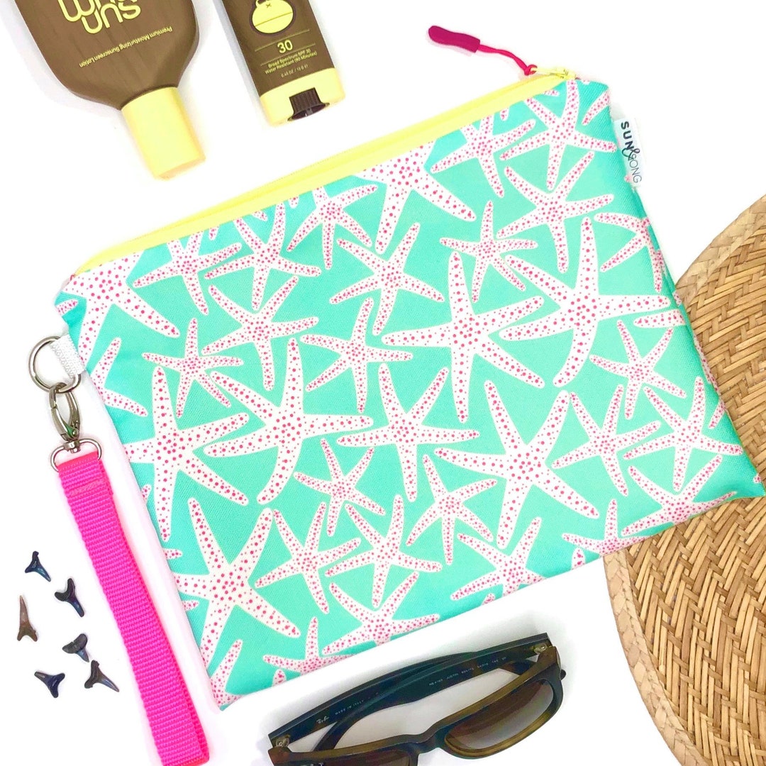 Starfish Bikini Bag, Aqua Wet Dry Bag, Waterproof Beach Bag, Starfish ...