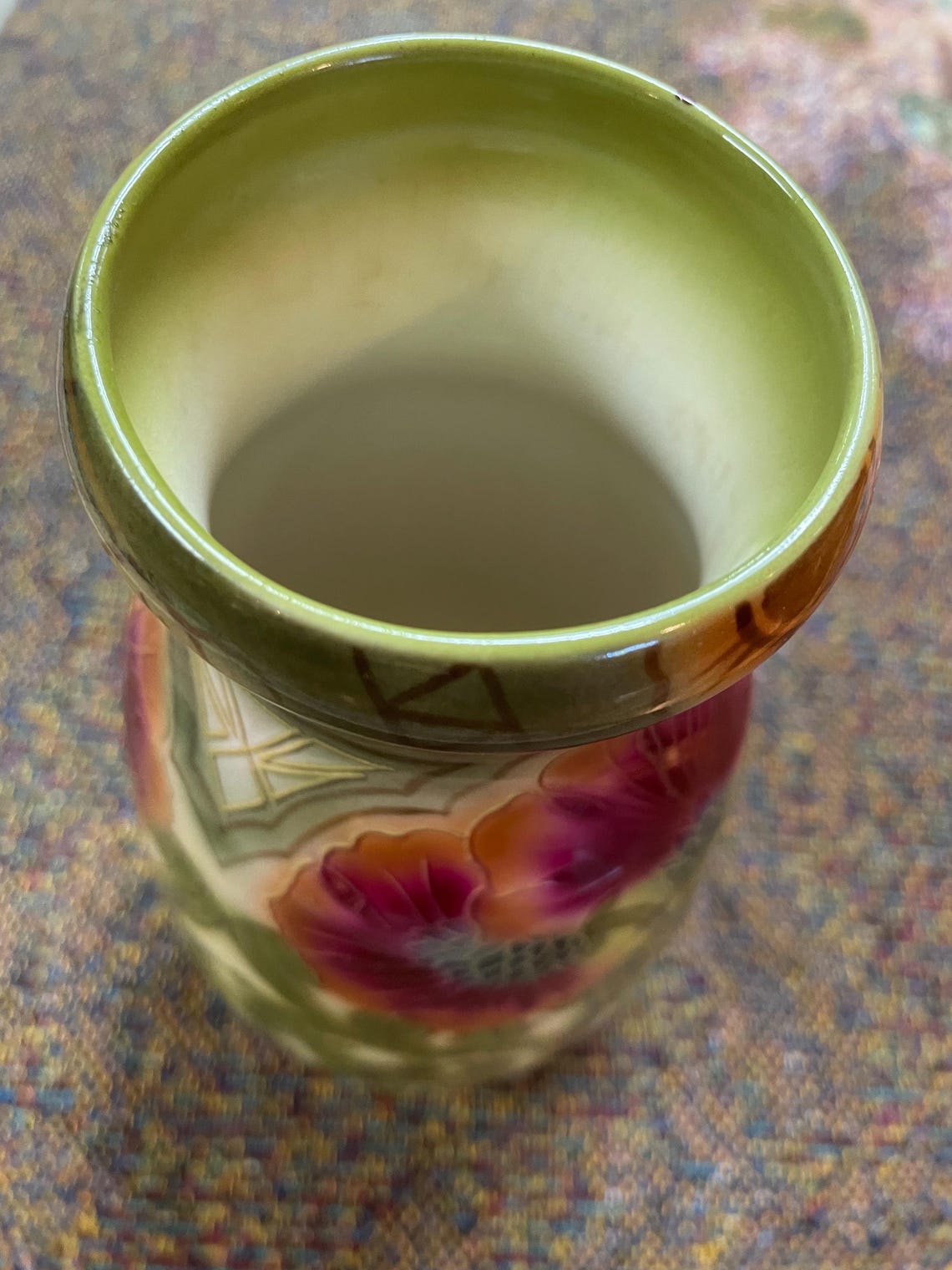 Antique Royal Bonn Floral Vase 8" Tall, 4.25" Diameter - Etsy