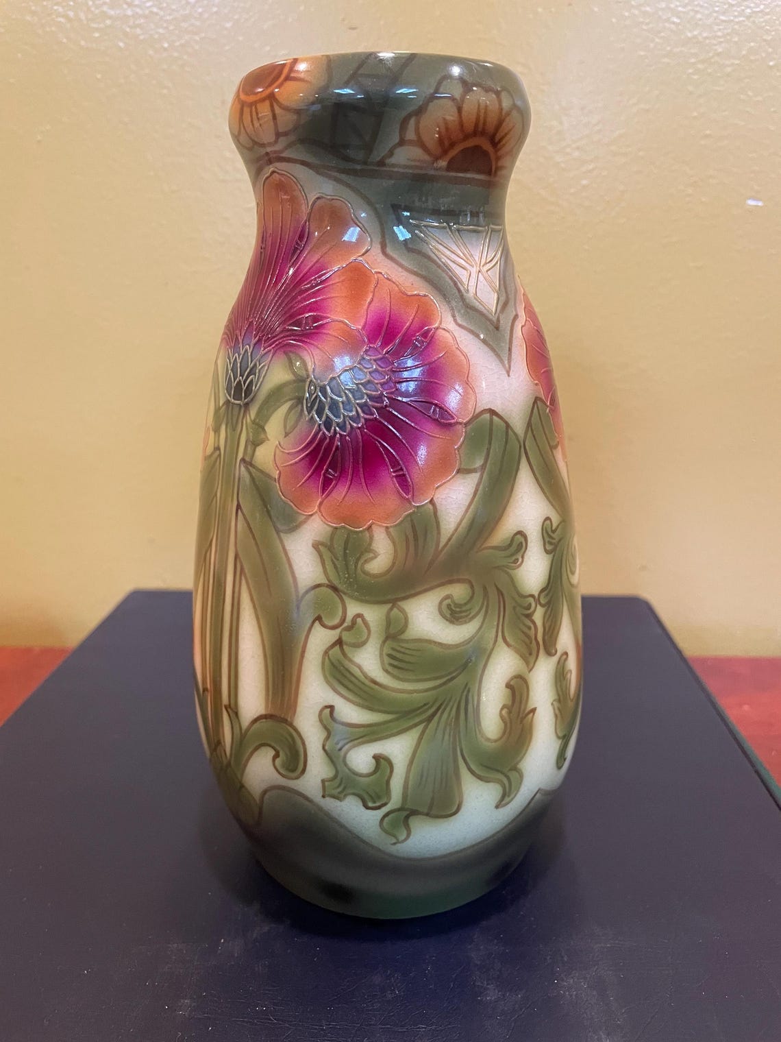 Antique Royal Bonn Floral Vase 8" Tall, 4.25" Diameter - Etsy