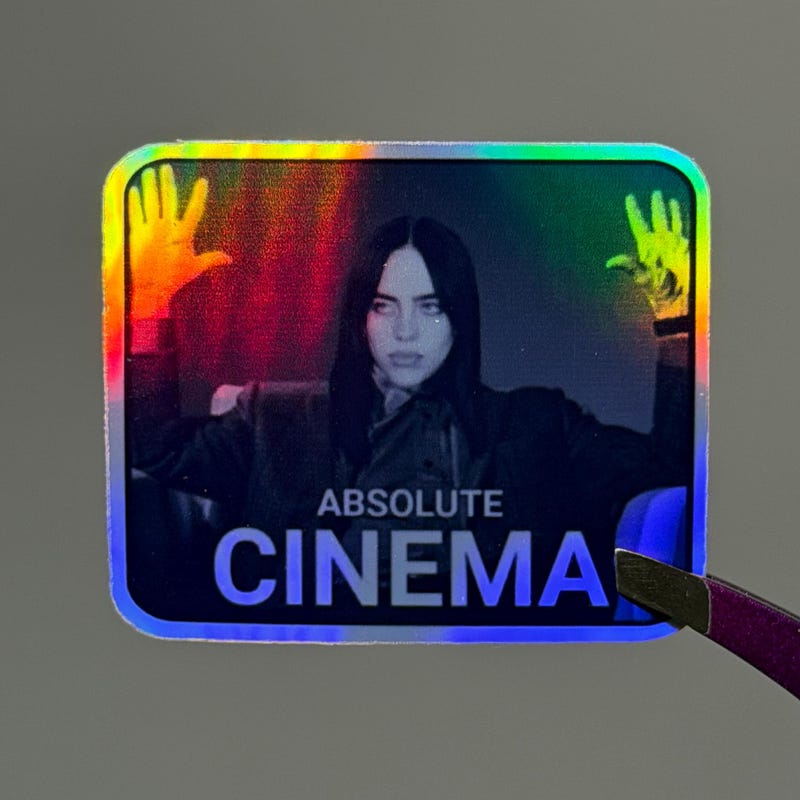 Absolute cinema meme sticker - Etsy.de