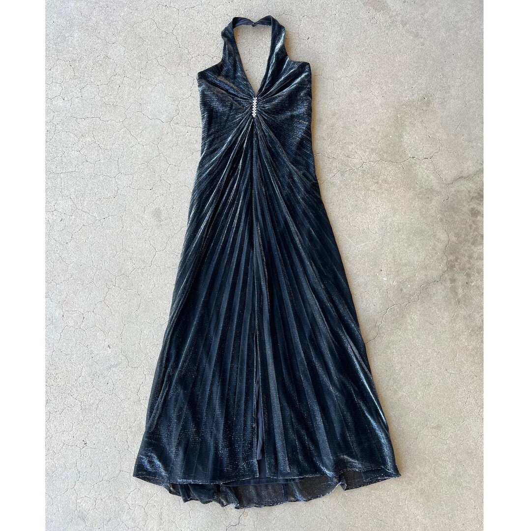 Vintage 90's Onyx Nite Halter Prom Dress Size 10 - Etsy