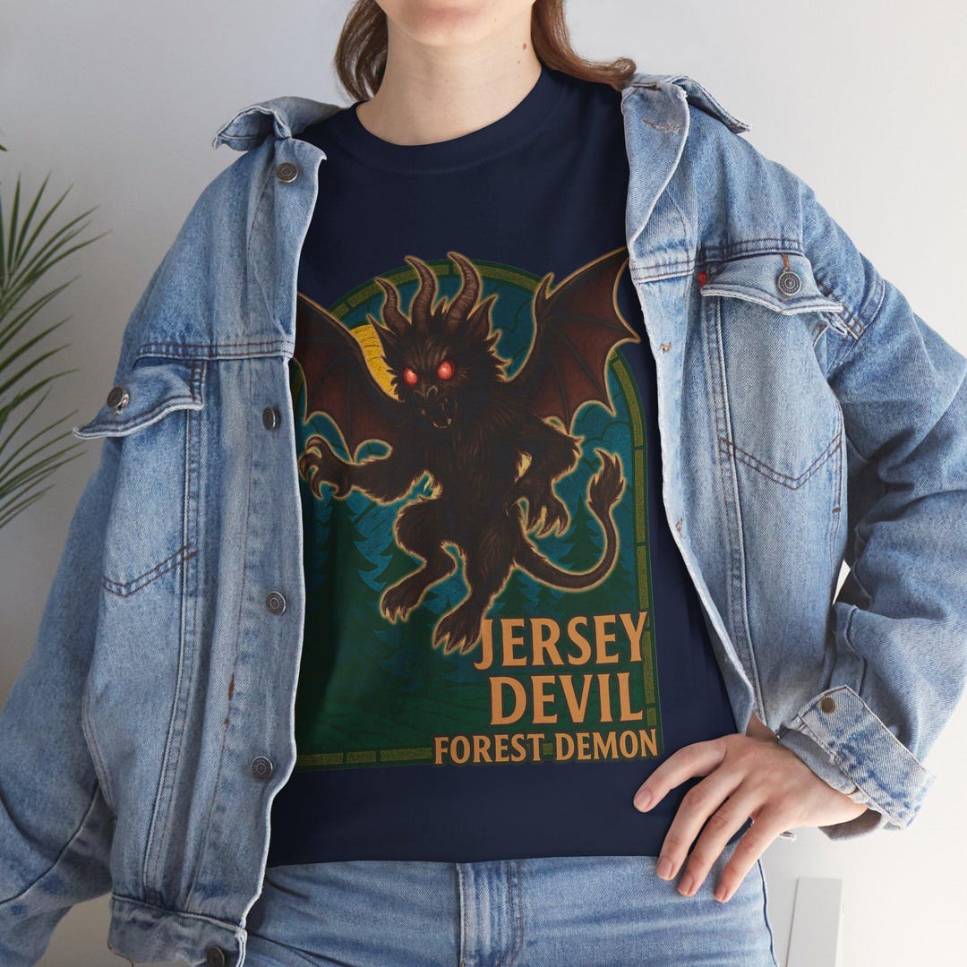 Jersey Devil Forest Demon Tee | Gothic Cryptid T-shirt | Urban Legend ...