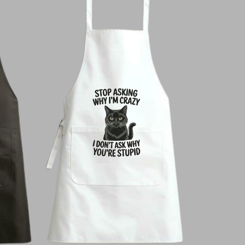 Funny Sarcastic Cat Embroidery Design Bundle, Snarky Cat Quotes, Sassy ...