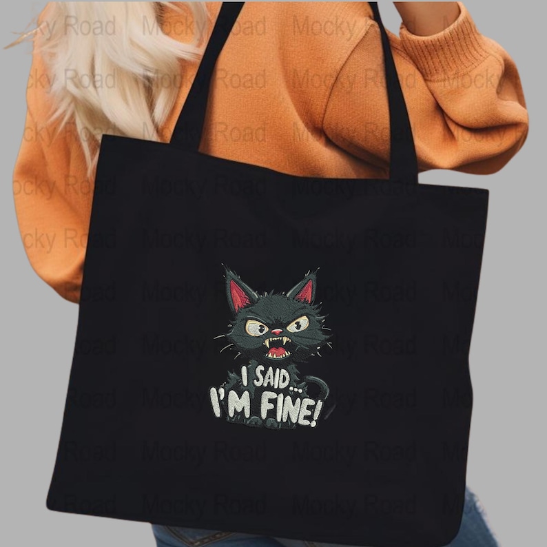 Funny Sarcastic Cat Embroidery Design Bundle, Snarky Cat Quotes, Sassy ...