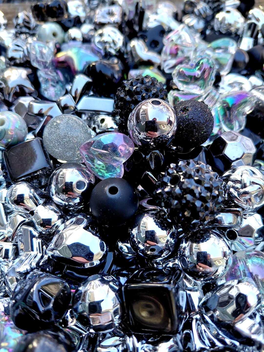 DIY Mystery Bead Set Kits in Black, Silver, Metallic, and Chrome ...