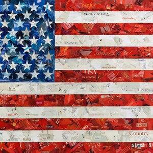 American Flag Collage - Etsy