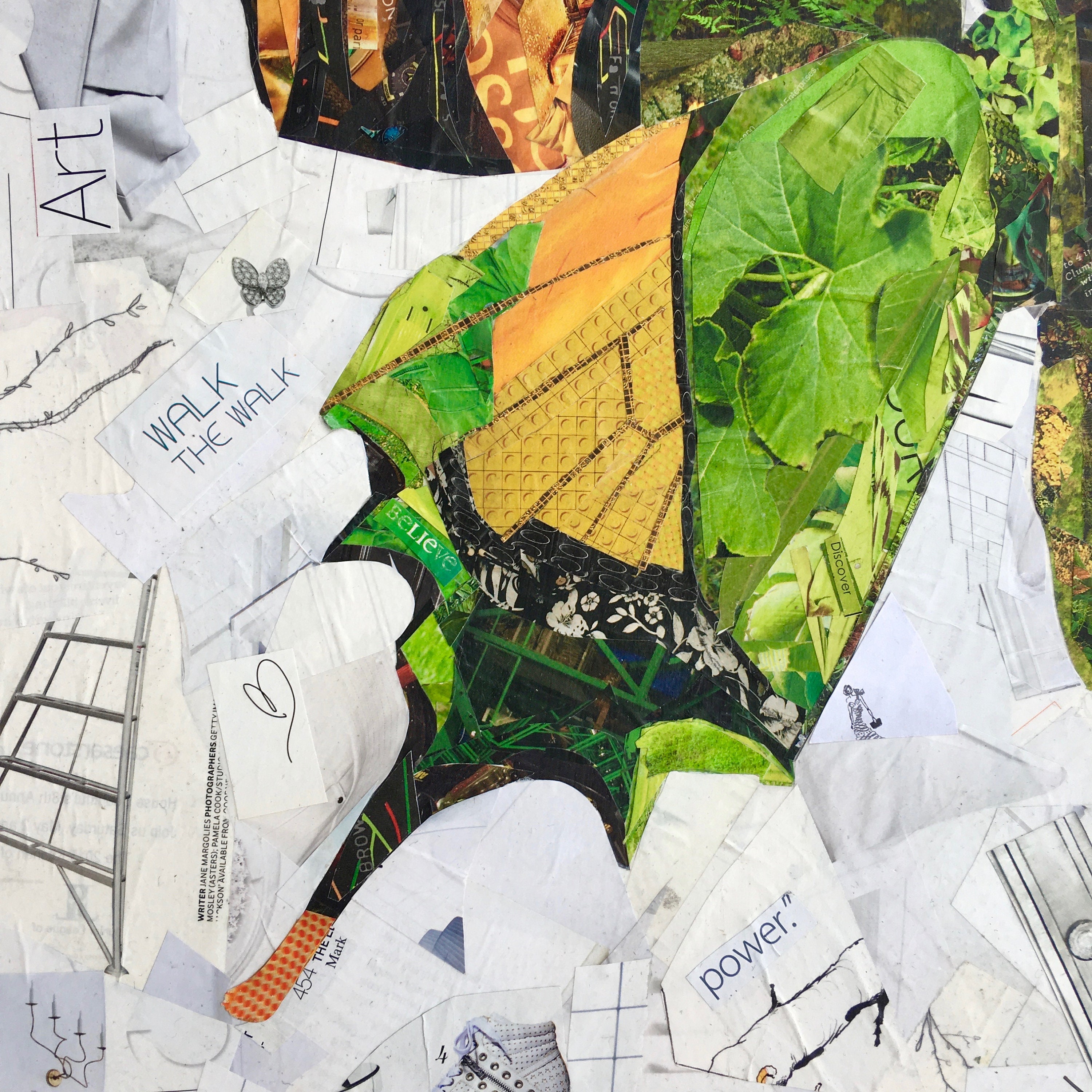 Green Butterfly Collage - Etsy