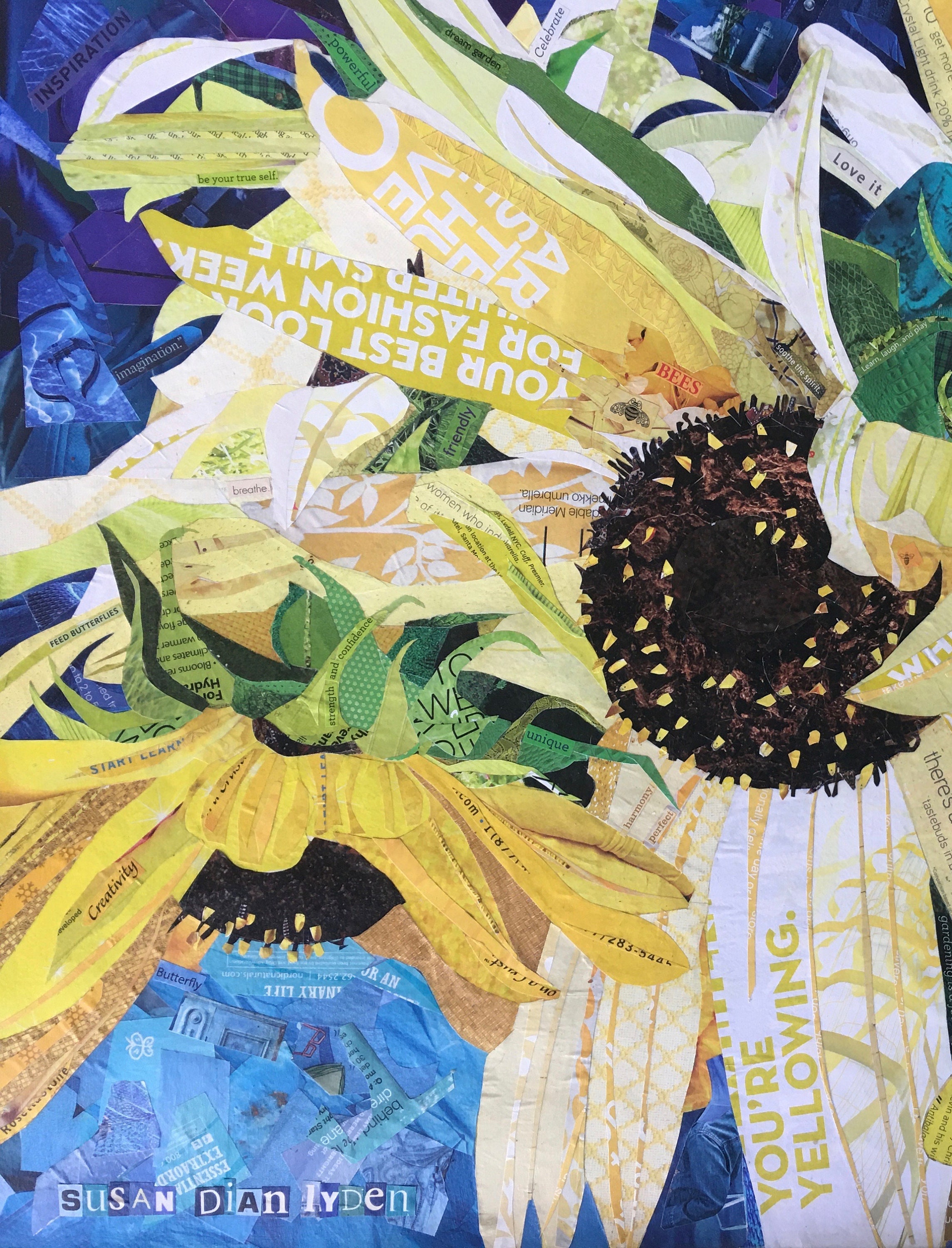 Sunflower Collage - Etsy