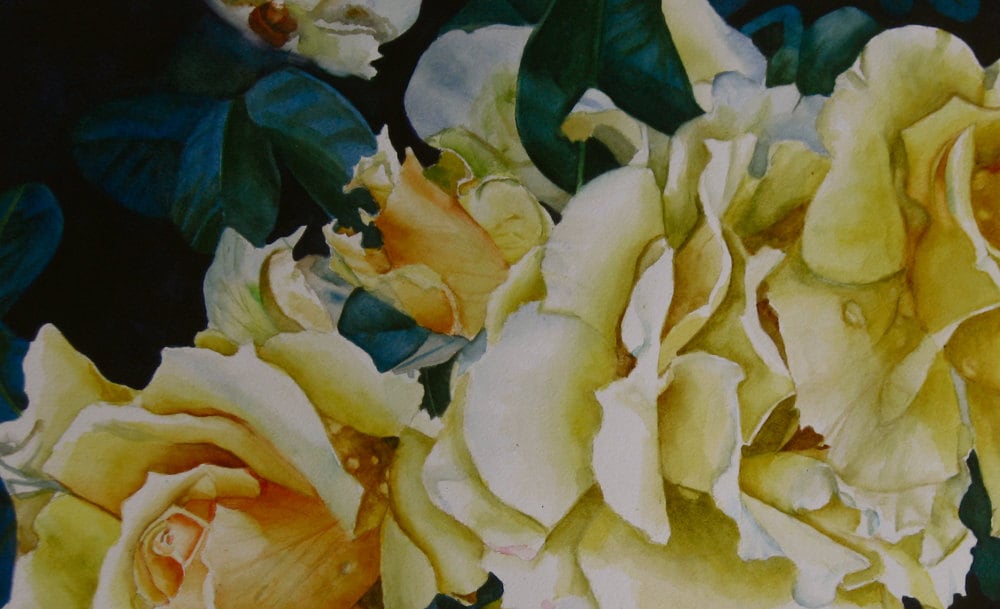 Yellow Rose Cluster - Etsy