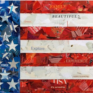 American Flag Collage - Etsy