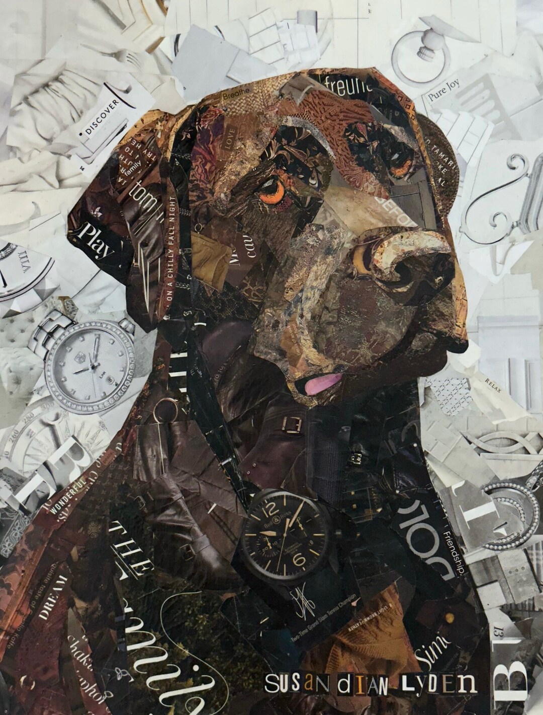 Chocolate Labrador Retriever Collage - Etsy