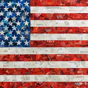 American Flag Collage - Etsy