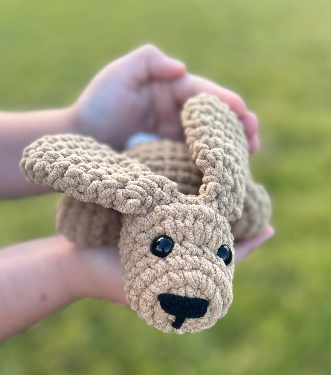 Handmade Crochet Bunny Plush: Soft Yarn Stuffed Animal - Etsy