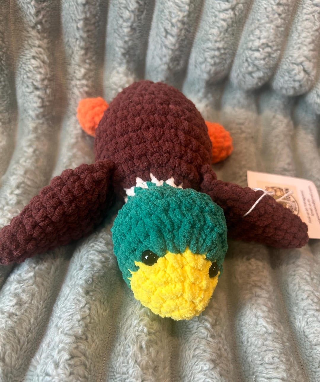 Handmade Plush Mallard Duck: Adorable Stuffed Animal - Etsy