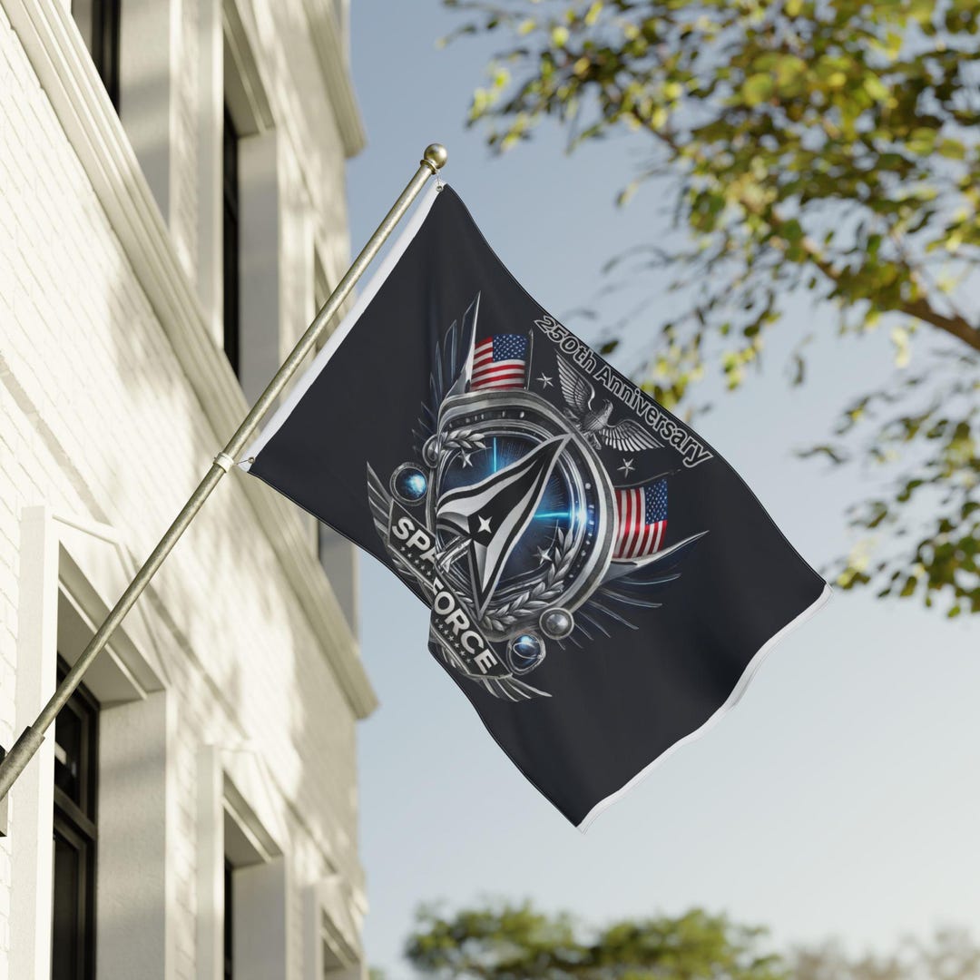 250th USA Anniversary | Space Force Flag | Double Sided Military Flag ...