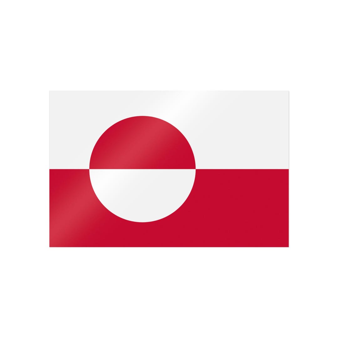 Greenland Flag Sticker - Etsy