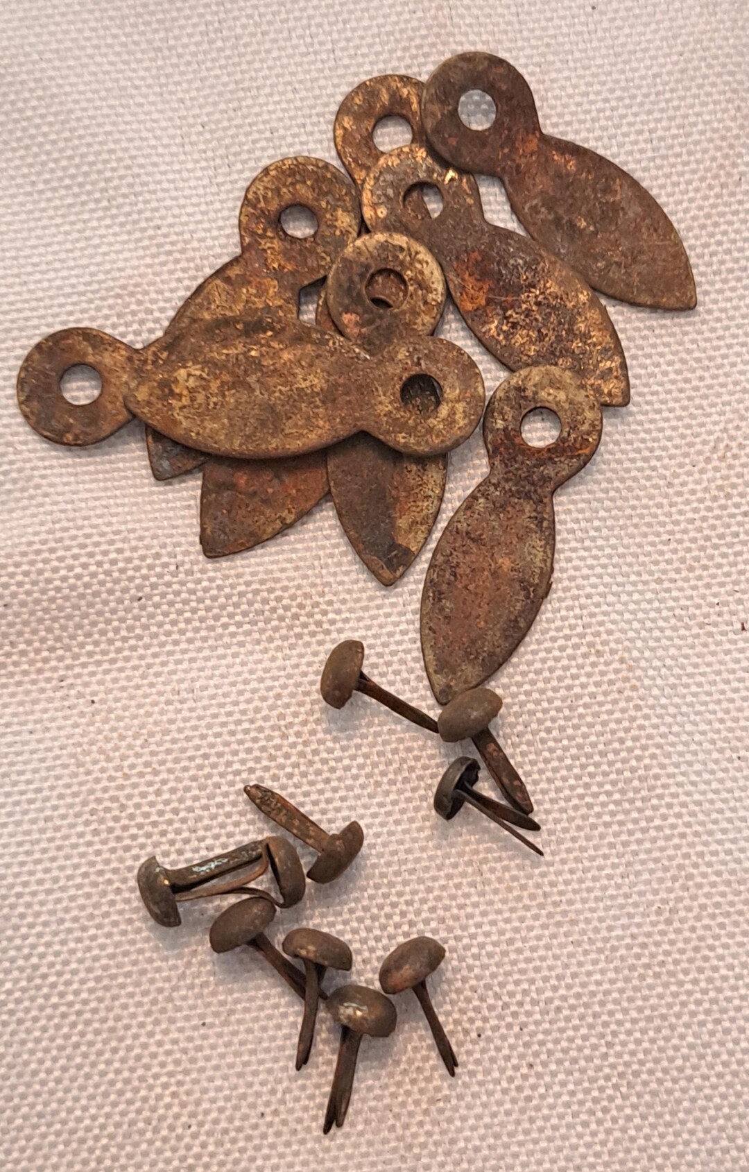 Rusted Flat Turn Buttons for Junk Journals - Etsy
