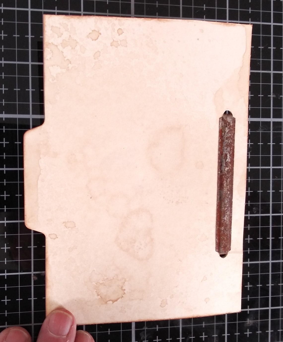 Travel Junk Journal Insert With Rusted Metal Prong Fasteners | Etsy