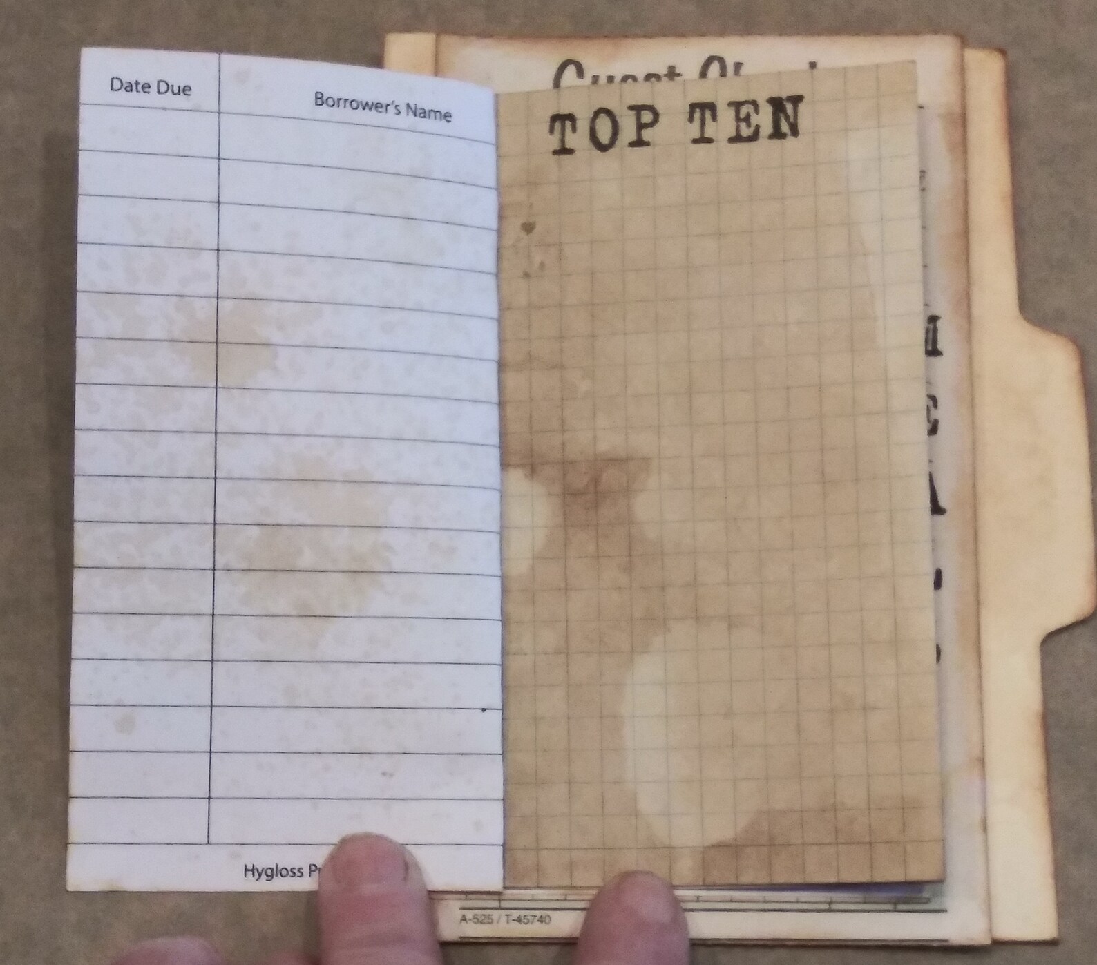 Travel Junk Journal Insert With Rusted Metal Prong Fasteners | Etsy