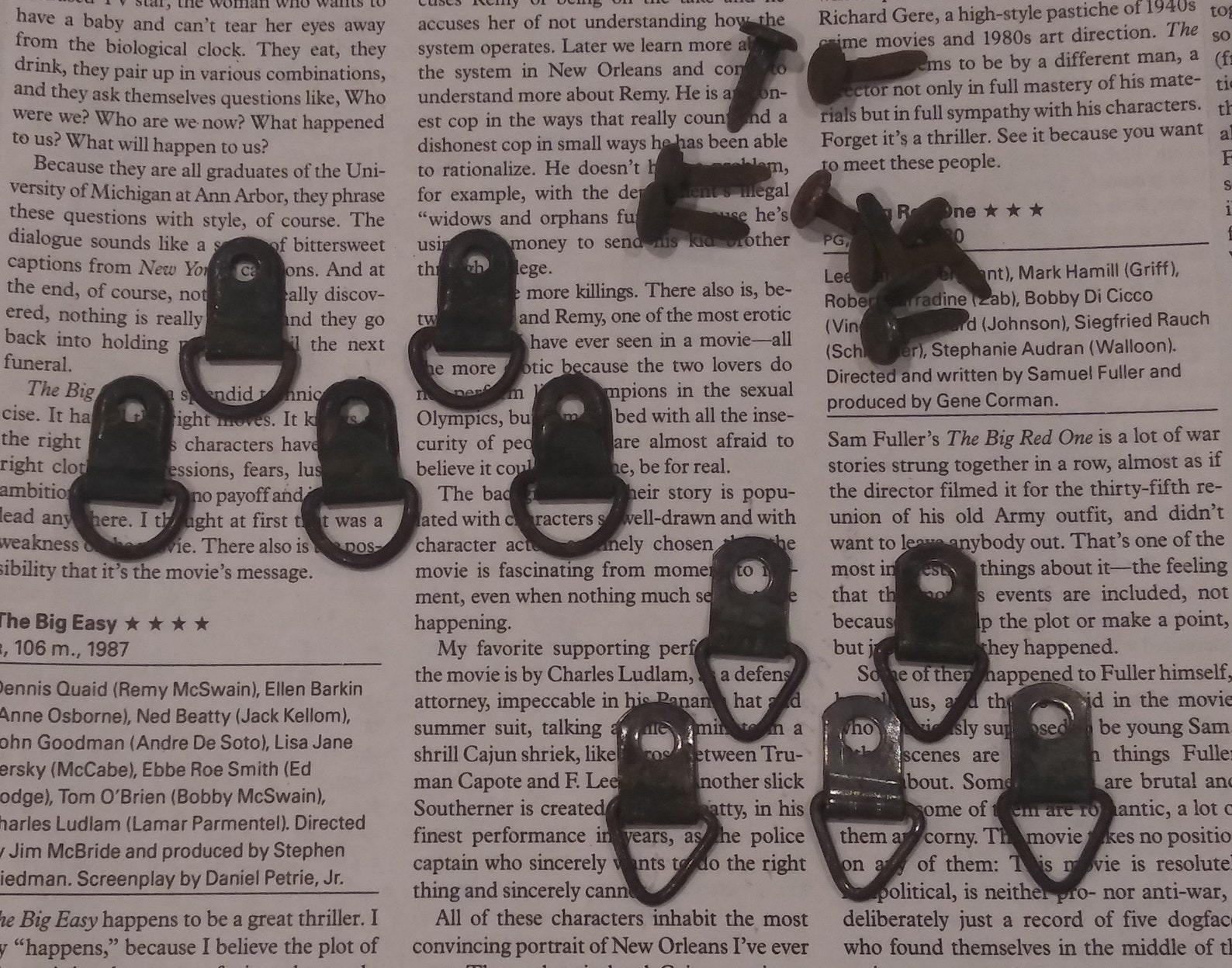 Rusted D Ring Fasteners Set of 6 Rusted Fasteners Rusted - Etsy