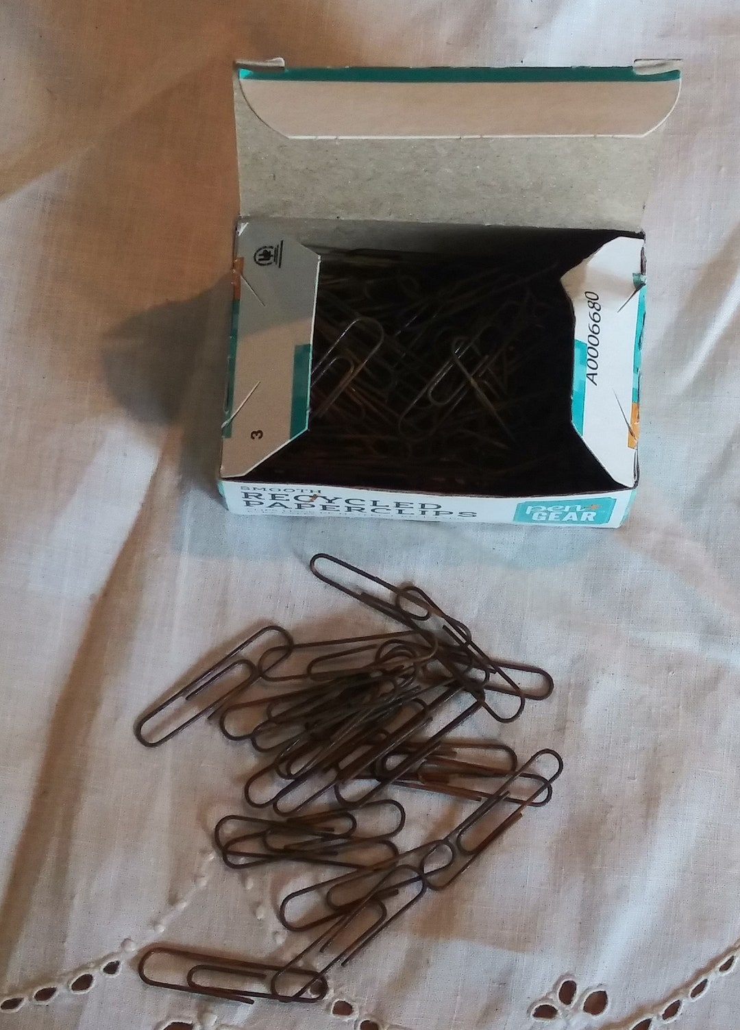 Rusted Box of Jumbo Paper Clips, Rusted Jumbo Paper Clips, Rusted ...