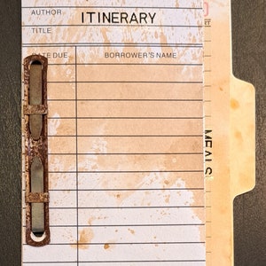 Travel Junk Journal Insert With Rusted Metal Prong Fasteners, Set of 3 ...