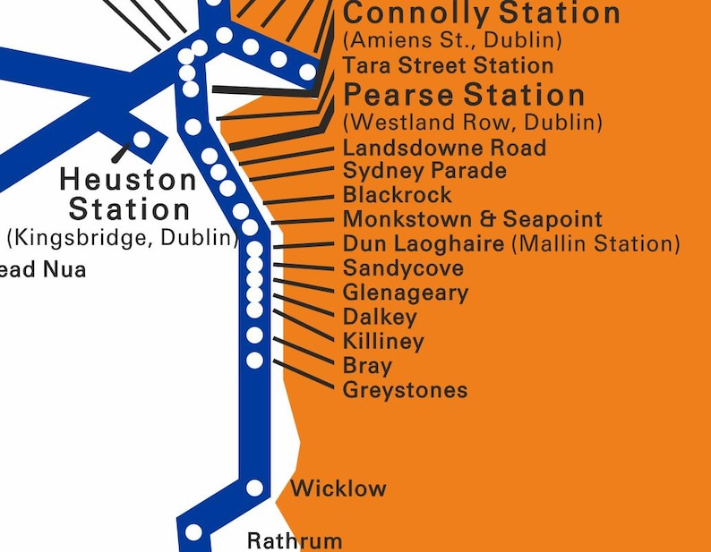 CIE Ireland 1969 - Carriage Map - Etsy
