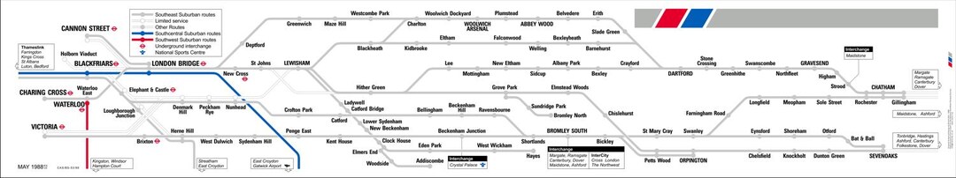 NSE Kent Link - Carriage Map - Etsy