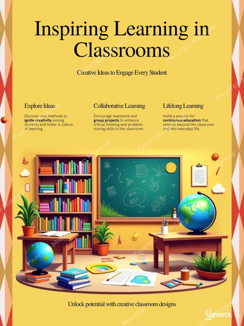 30 Editable School Posters: Classroom Decor, All Grades (canva & PDF ...