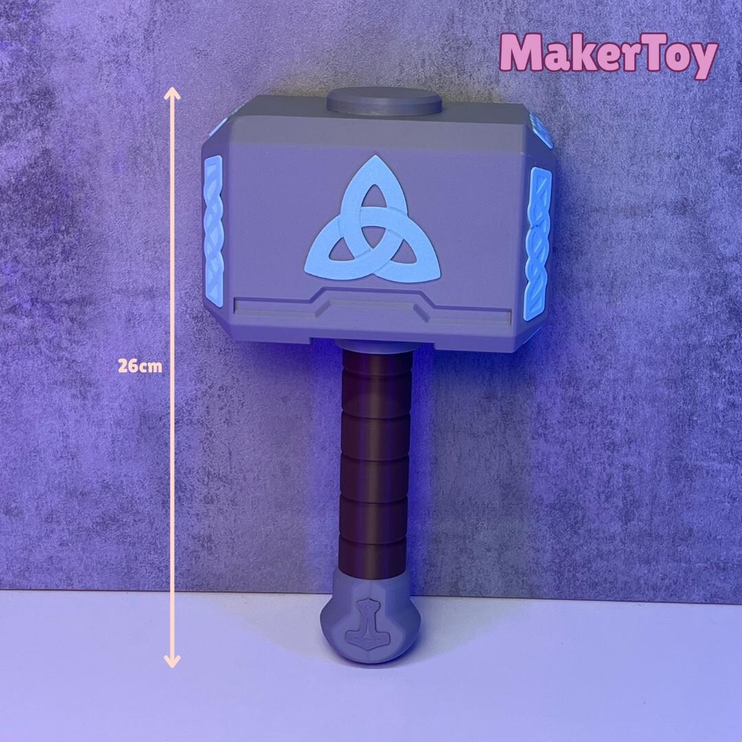 Mjolnir Norse Style Cosplay Hammer | Fantasy Display Prop & Collector ...