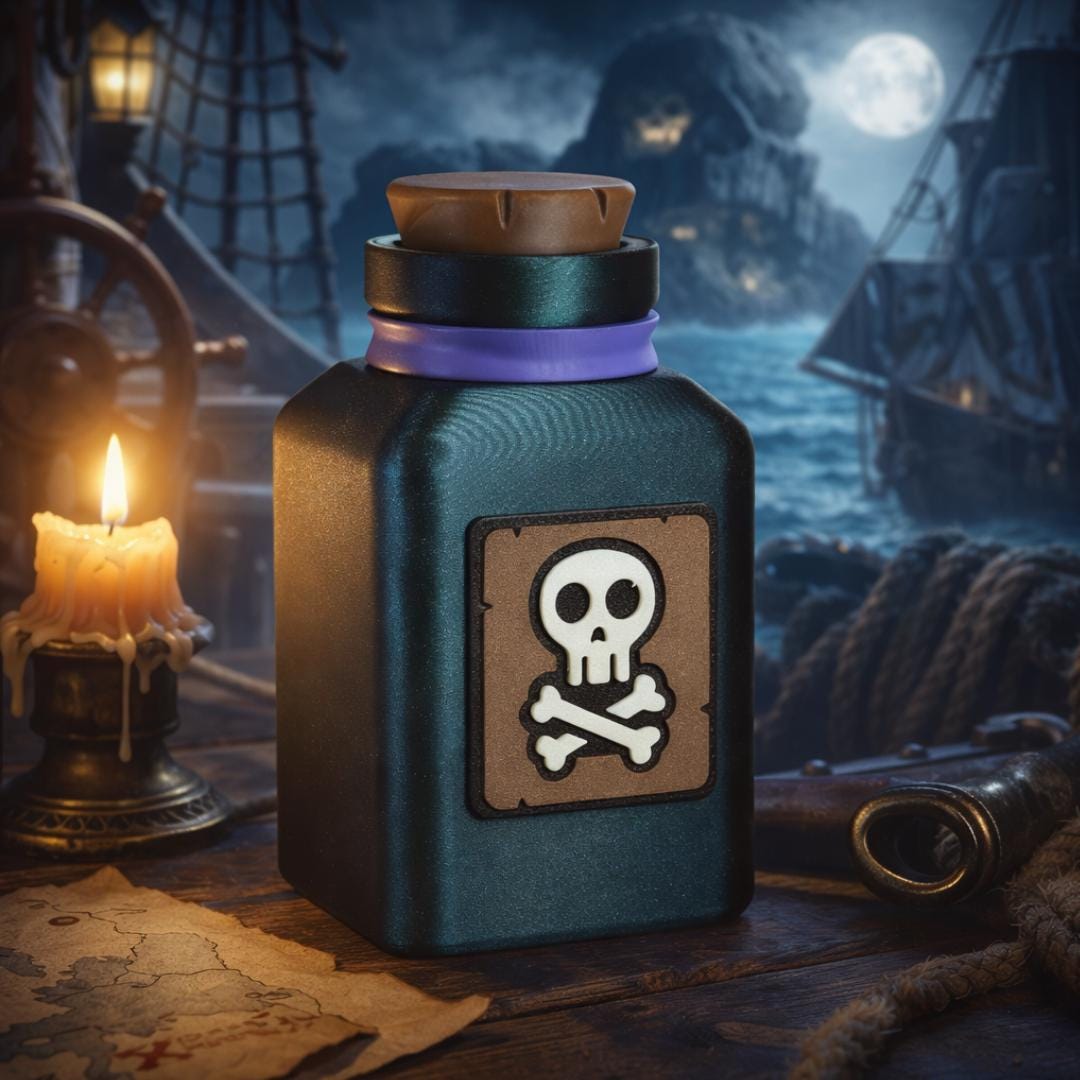 Poison Bottle Secret Stash Container | Pirate Potion Bottle | Hidden ...