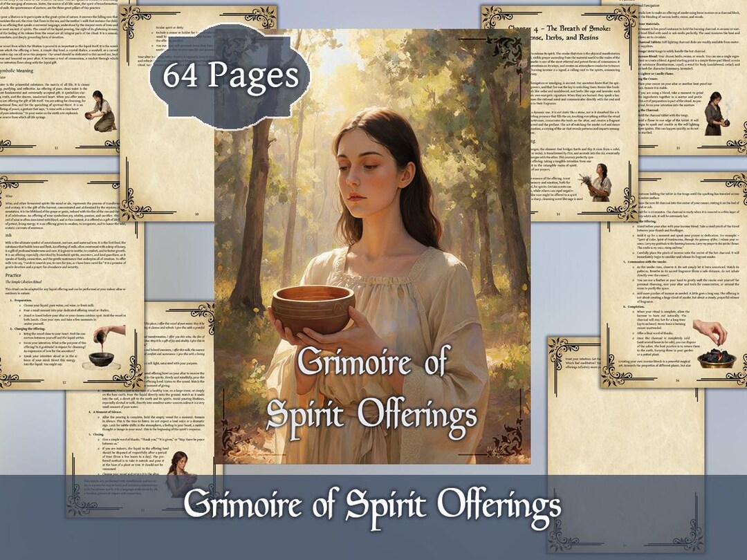Grimoire of Spirit Offerings | Digital Guide to Sacred Rituals and ...