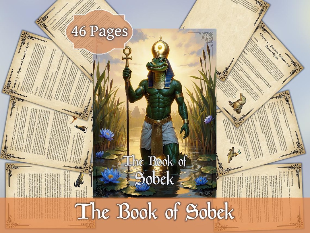 The Book of Sobek | Egyptian Crocodile God Encyclopedia | Esoteric ...