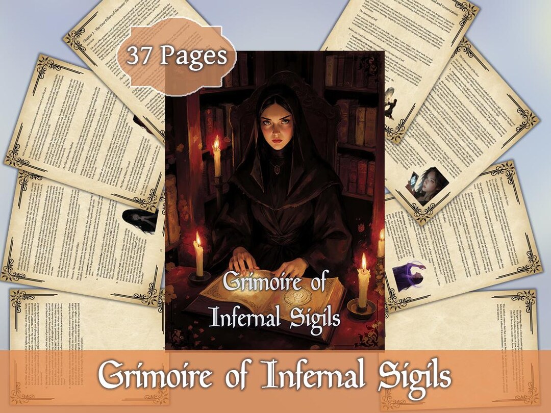 Grimoire of Infernal Sigils | Digital Occult Book for Left-hand Path Magic | Printable PDF for ...