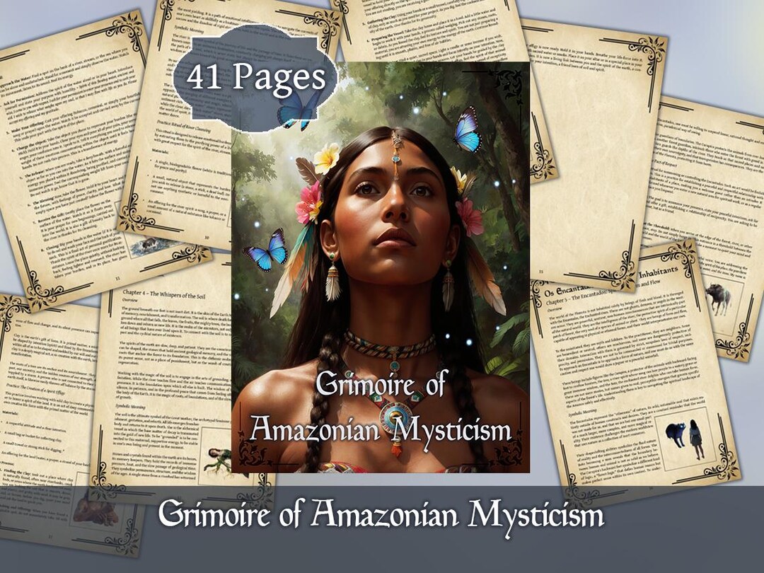 Grimoire of Amazonian Lore | Digital Shamanic Guidebook & Printable PDF ...