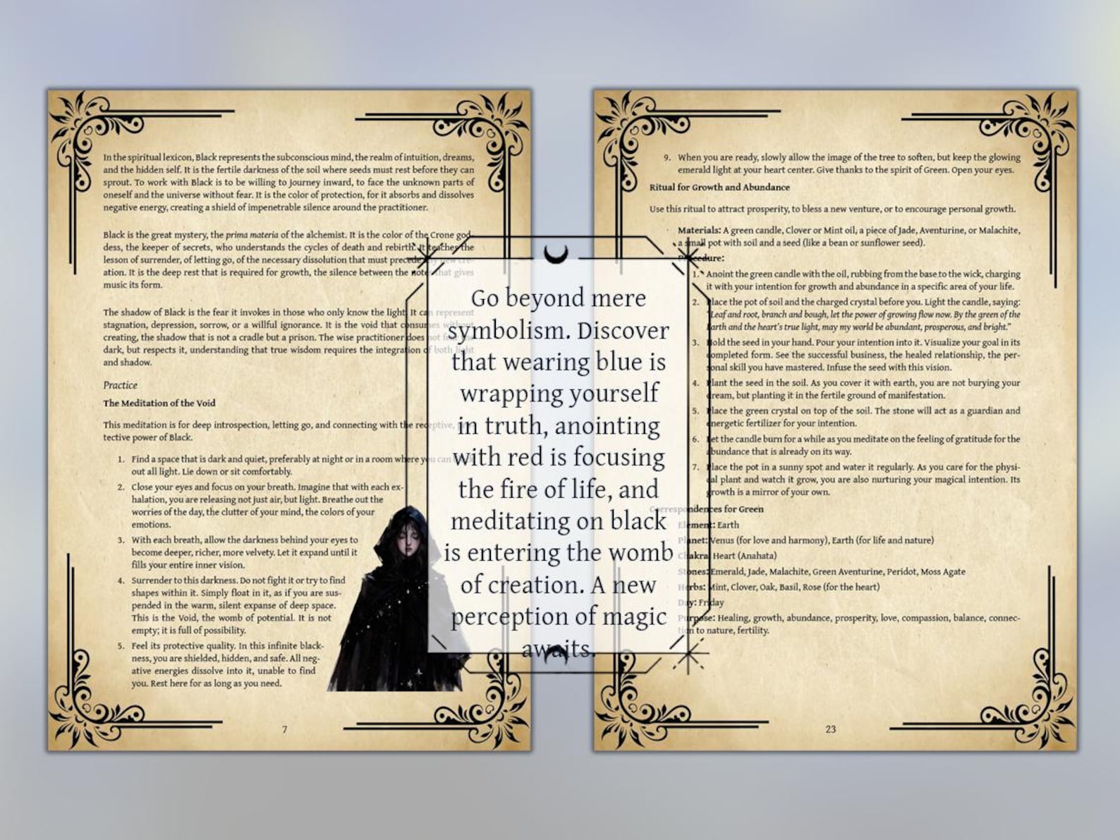 Grimoire of Magical Colors | Digital Color Magic Book for Witches ...