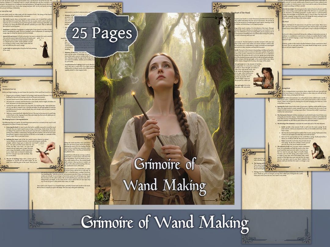 Grimoire of Wand Making | Digital Guide to Crafting Sacred Wands ...