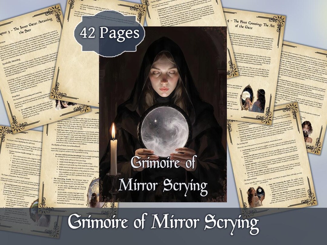 Grimoire of Mirror Scrying | Digital Witchcraft Book for Divination and ...
