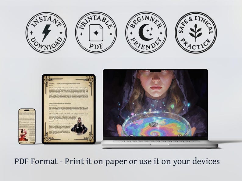Grimoire of Magical Colors | Digital Color Magic Book for Witches ...