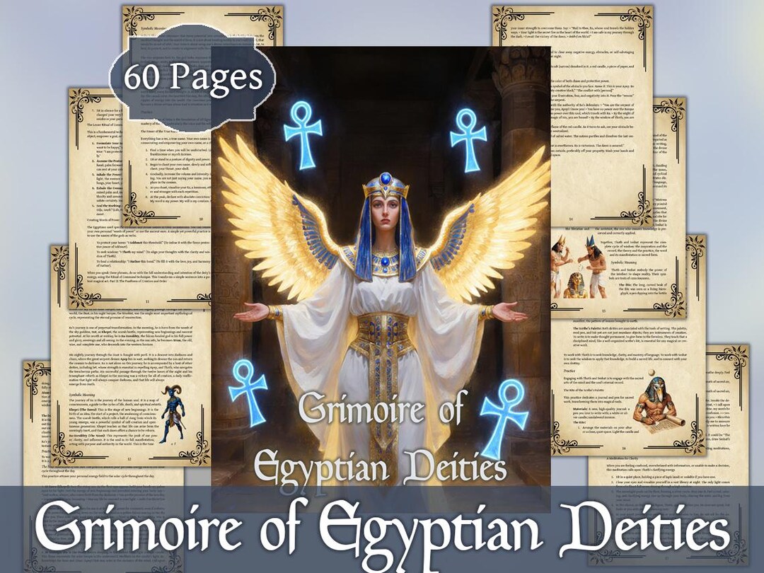 Egyptian Gods Grimoire | Kemetic Magic Digital Book of Shadows ...