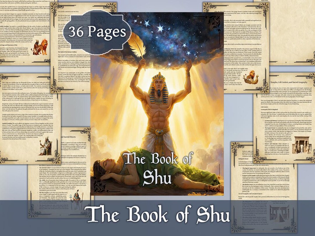 The Book of Shu | Egyptian God Mythology Encyclopedia | Esoteric Deity ...