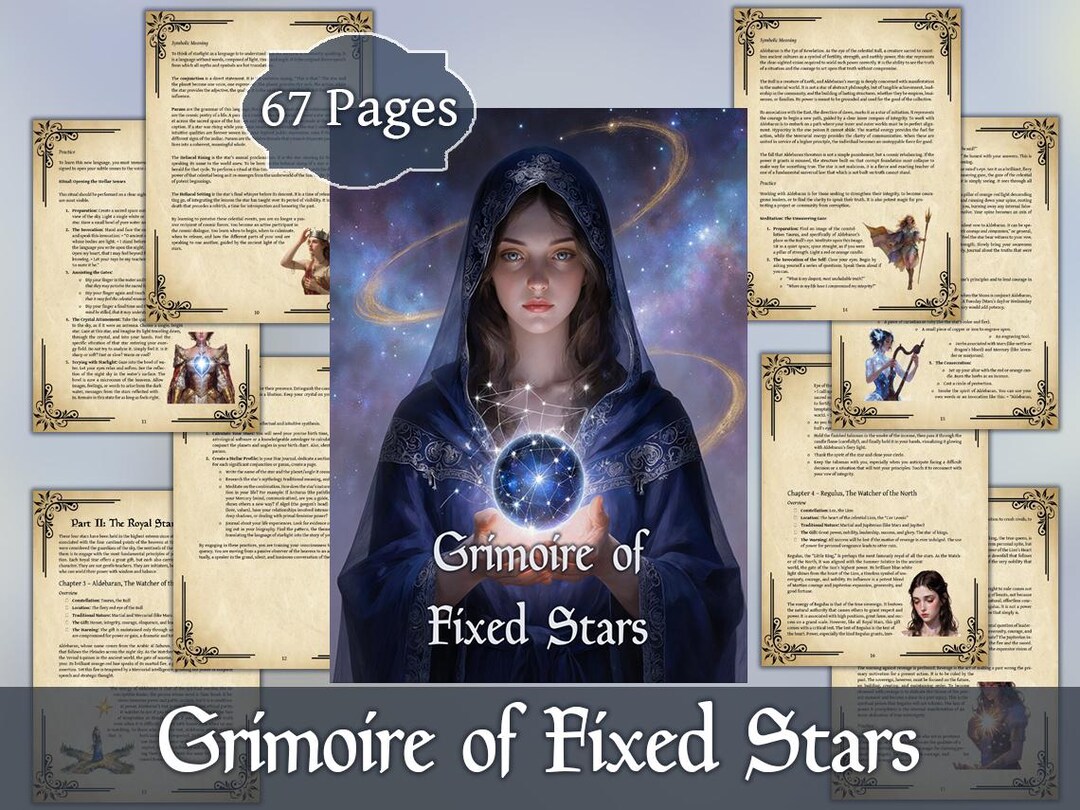 Grimoire of Fixed Stars | Digital Stellar Magic Book for Celestial ...