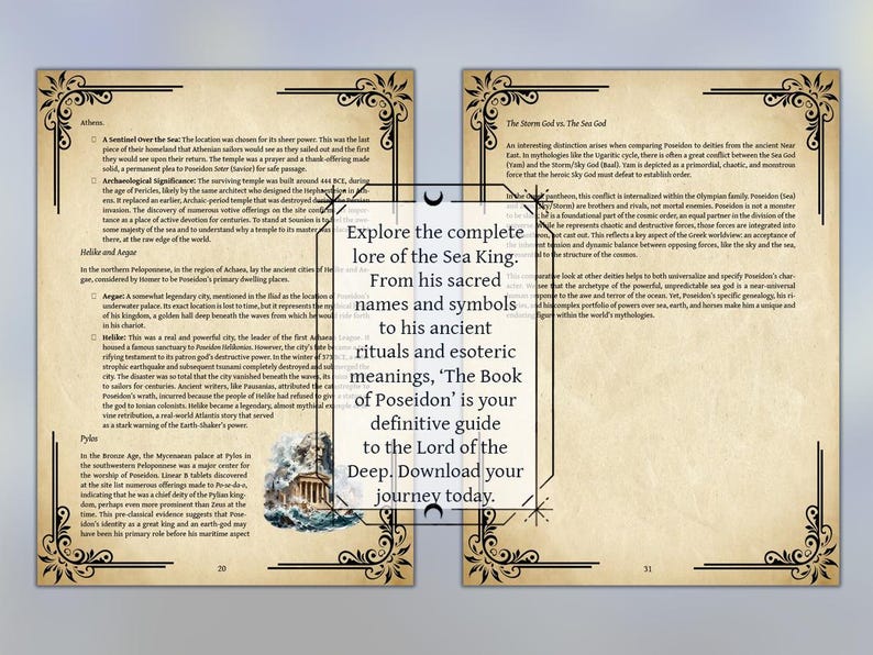 The Book of Poseidon | Greek God Mythology Encyclopedia | Esoteric ...