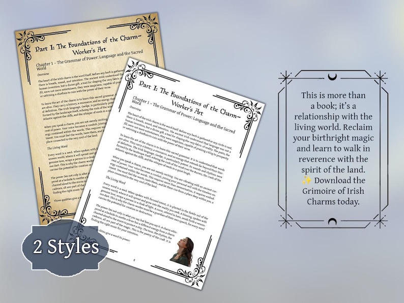 Grimoire of Irish Charms | Digital Book of Celtic Folk Magic and Protection Spells | Printable ...